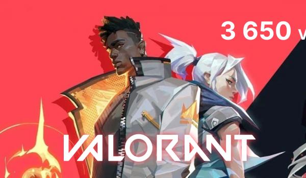 Buy Valorant 3650 VP Riot at great prices on Difmark Marketplace